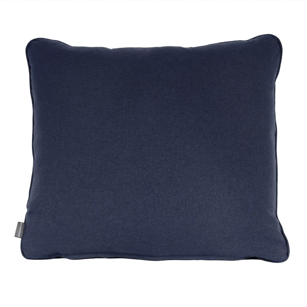 SUPMAISON Pack of 2 Outdoor Deep Seat Cushion Set, 24 x 24, Fade Resistant, Deep Seat Bottom and Back Cushion for Chair, Sofa, and Couch, zipper, foam (Navy Dobby)