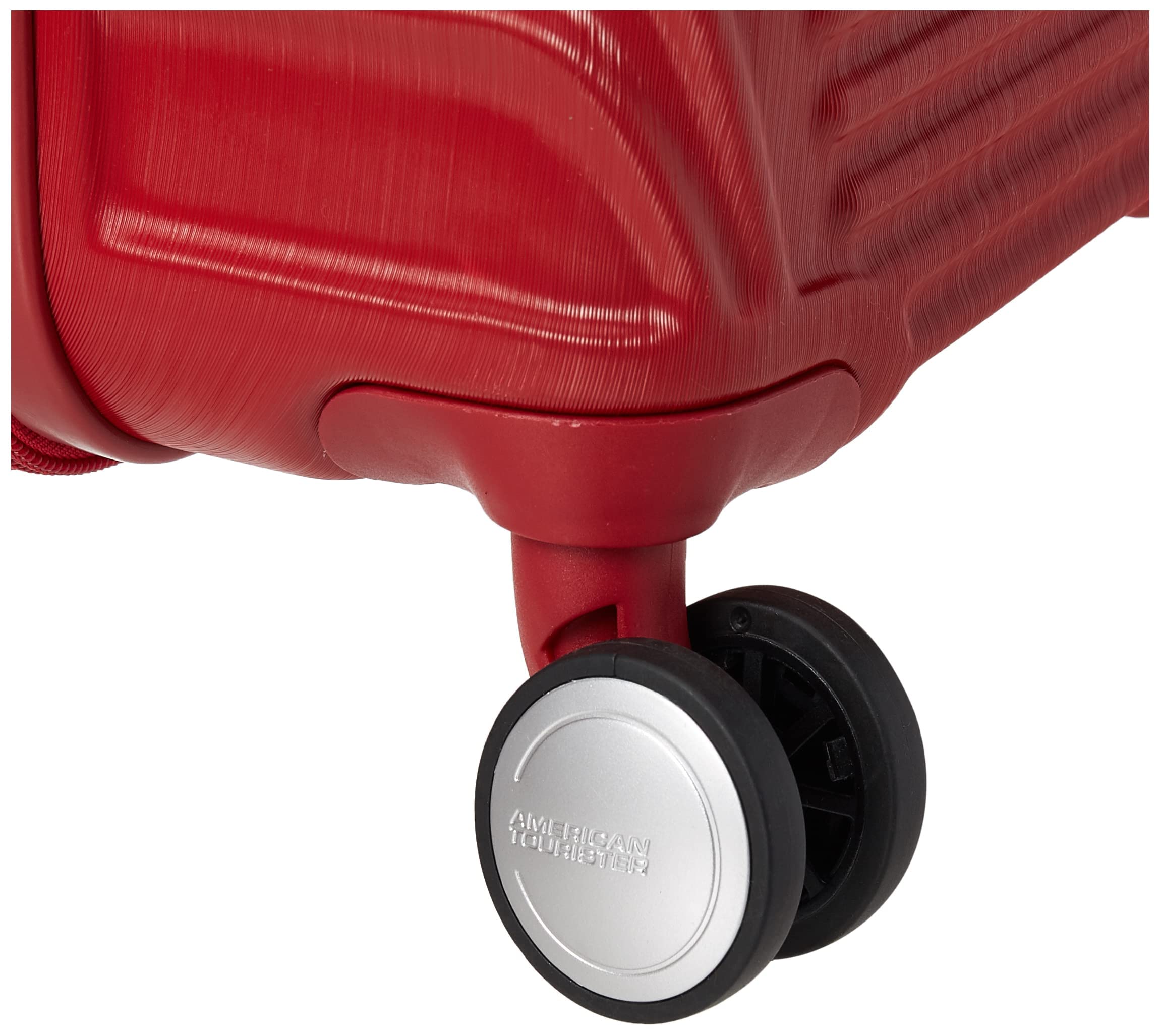 American Tourister Disney Molded Hardside Expandable Luggage with Spinner Wheels, Red, Carry-On 20-Inch