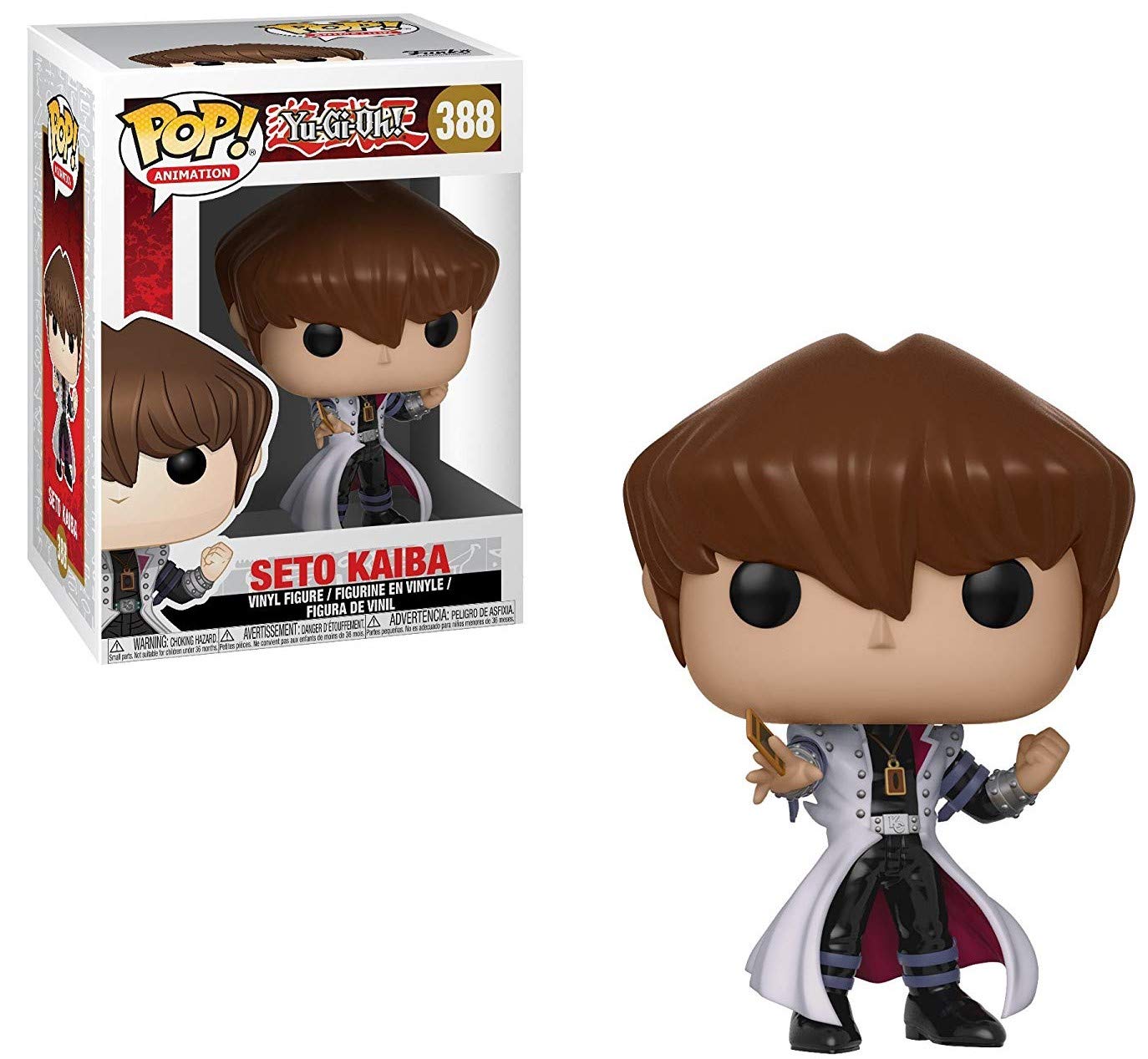 Funko Pop! Animation: Yu-Gi-Oh! - Seto Kaiba Vinyl Figure (Bundled with Pop Box Protector Case)