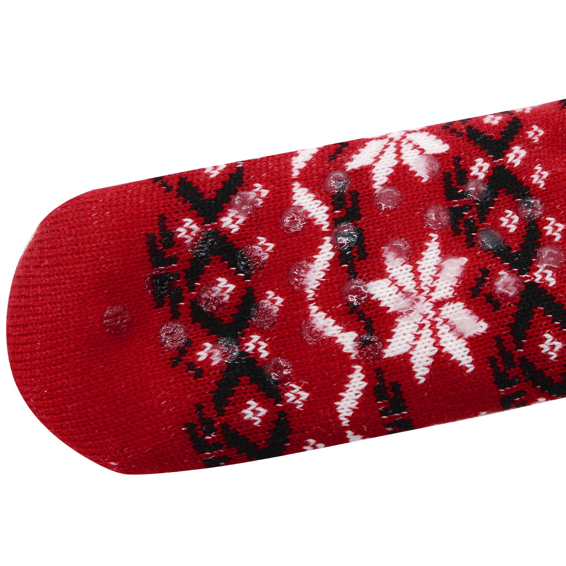 American Trends Christmas Slipper Socks Women Fuzzy Socks Gripper Non Slip Athletic Women's Cozy Socks Warm Winter Socks Red