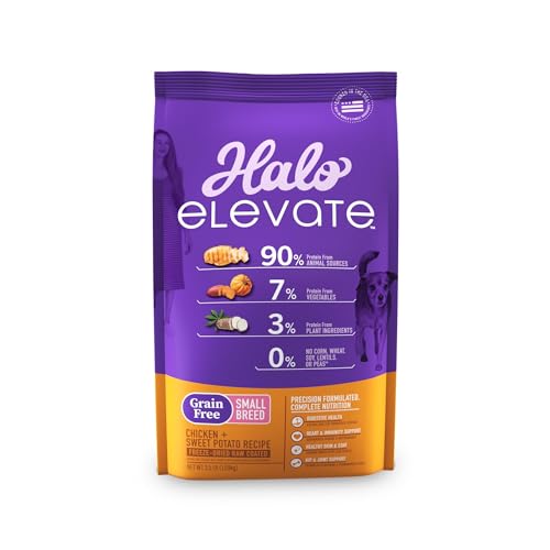 HALO Elevate Dry Dog Food, Grain Free Chicken Recipe, Small Breed, 3.5lb