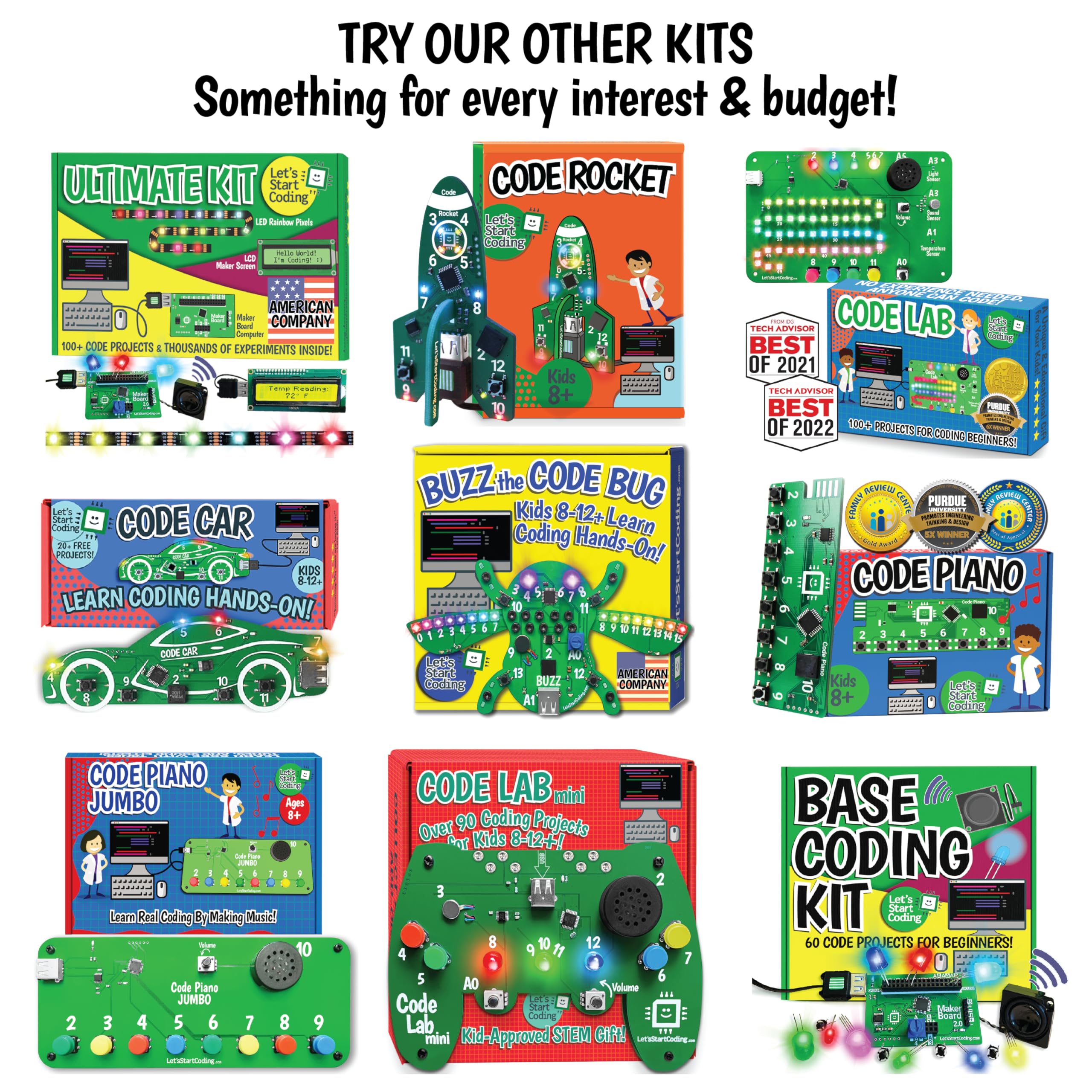 Code Rocket Coding Toy for Kids 8+. Girls & Boys Learn Block & Typed C++ Programming with Circuits. 20+ Space-Themed Projects Teach Code Hands-On. All-Inclusive Coding Game for Kids Ages 8-12+ & Teens