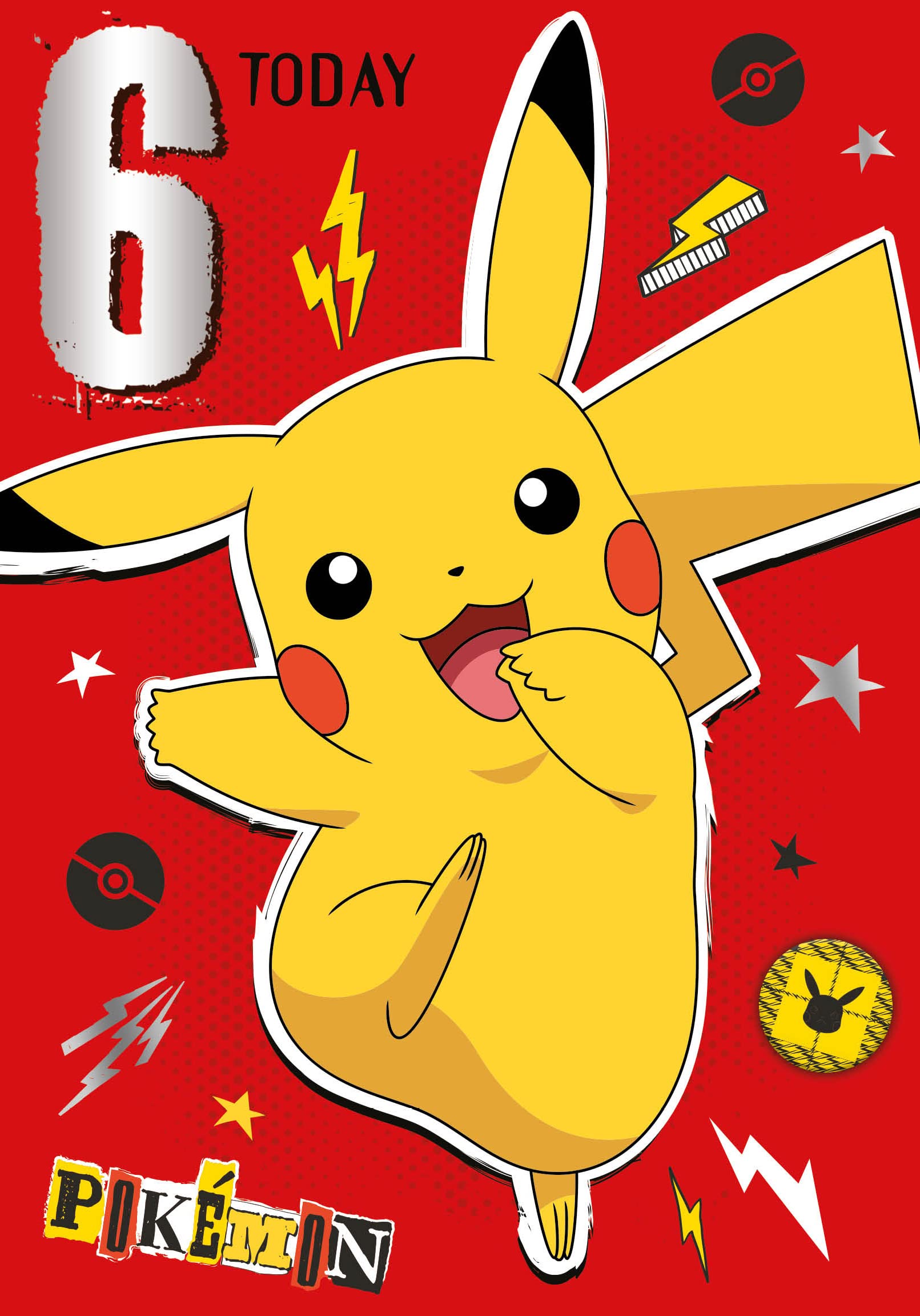 Danilo Promotions LTD Pokemon Birthday Card, 6 Today