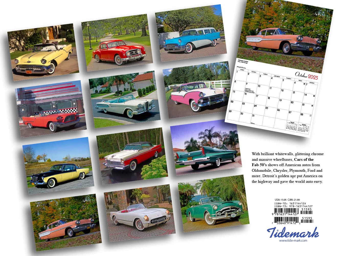 Cars of the Fab 50s 2023 Calendar