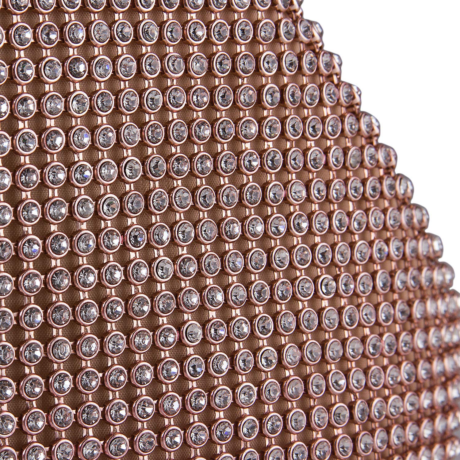 CROWN GUIDE Women's Vintage Evening Bags Clutches Bling Beaded Wedding Party Gowns Formal Prom Purses Handbags With Wristlet Gold