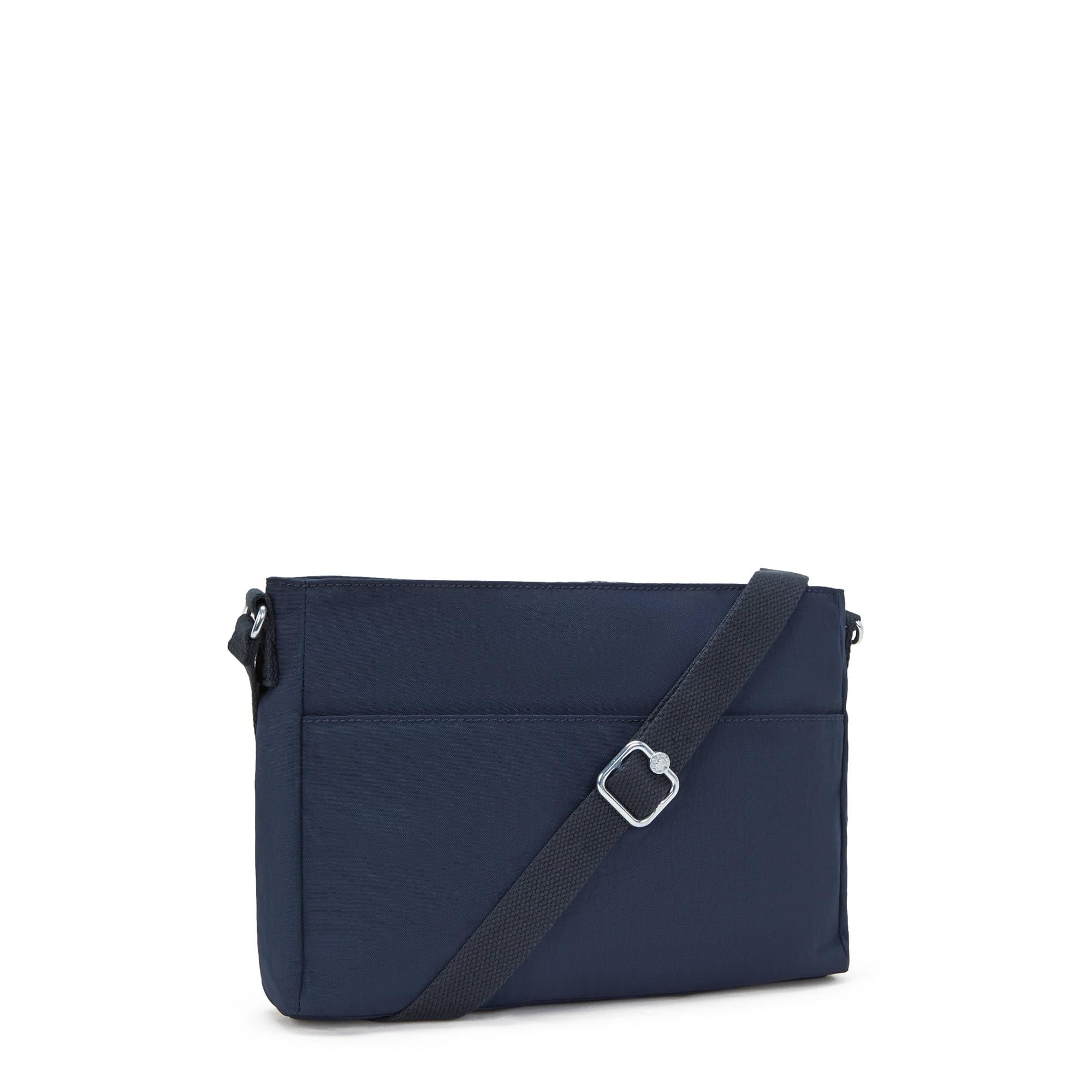 Kipling womens Women's New Angie Handbag, Lightweight Bag, Nylon Travel Crossbody Bag, Blue Bleu 2, 10.5 L X 8 H X 2 D US