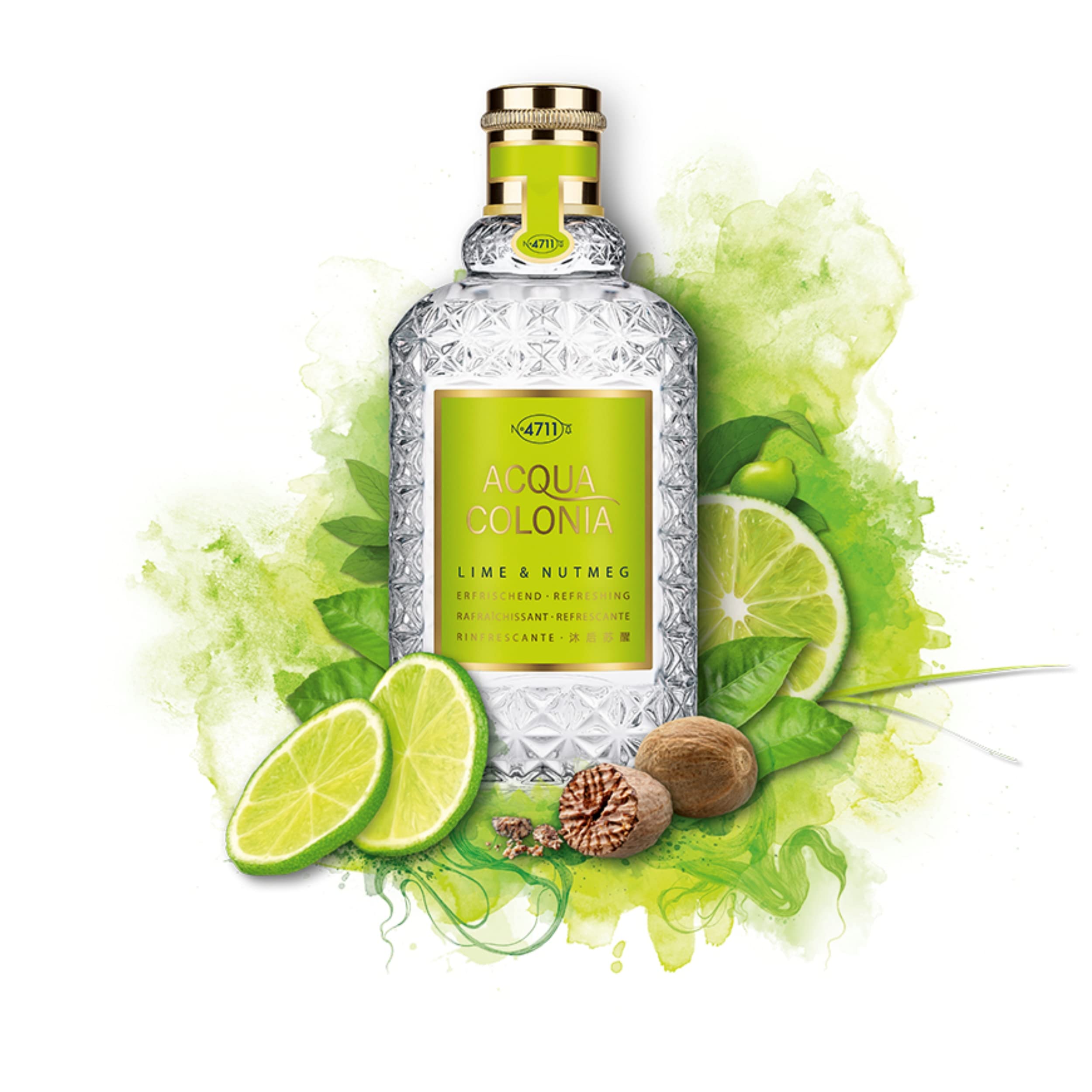 mainspring america inc dba direct cosmetics 4711 Acqua Colonia Lime and Nutmeg by Muelhens for Unisex - 5.7 oz EDC Spray
