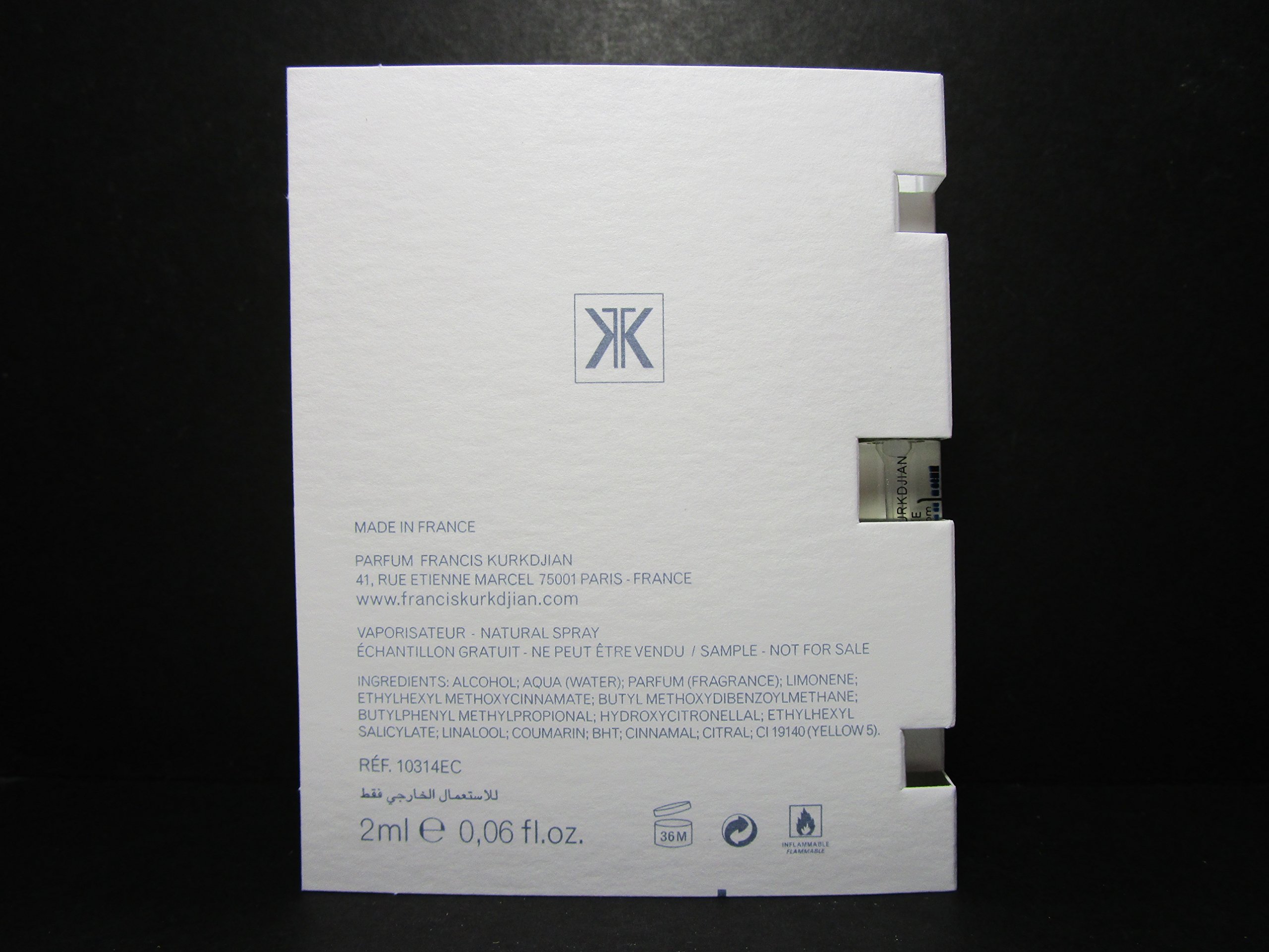 MAISON FRANCIS KURKDJIAN AMYRIS HOMME Eau De Toilette Spray VIAL FOR MEN 0.06 Oz / 2 ml VIAL