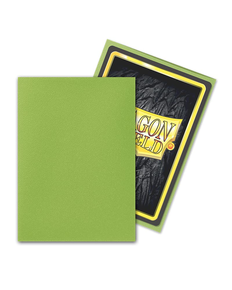 Dragon Shield Sleeves - Matte Lime 100 CT - MGT Card sleeves - Compatible with Magic the Gathering card sleeves Pokémon and other card games