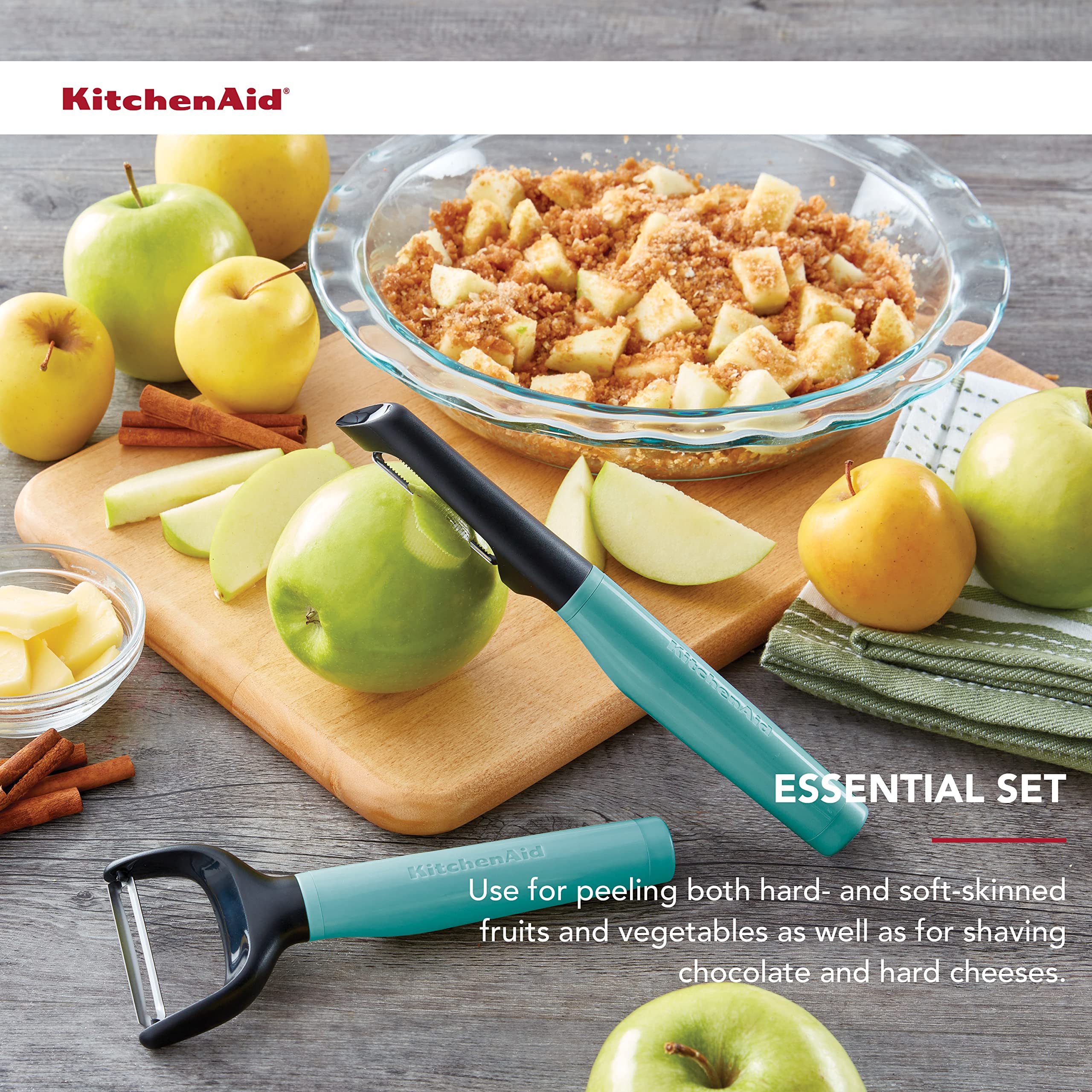 KitchenAid Universal Peeler Set, Set Of 2, Aqua Sky