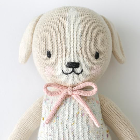 cuddle + kind Mia The Dog Little 13" Hand-Knit Doll β 1 Doll = 10 Meals, Fair Trade, Heirloom Quality, Handcrafted in Peru, 100% Cotton Yarn