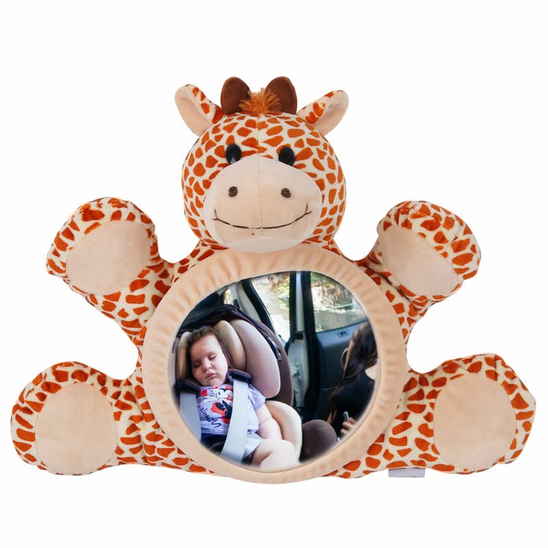 Baby Mirror for Car Rear Facing Mirror Cute Desgin Carton Giraffe Shape