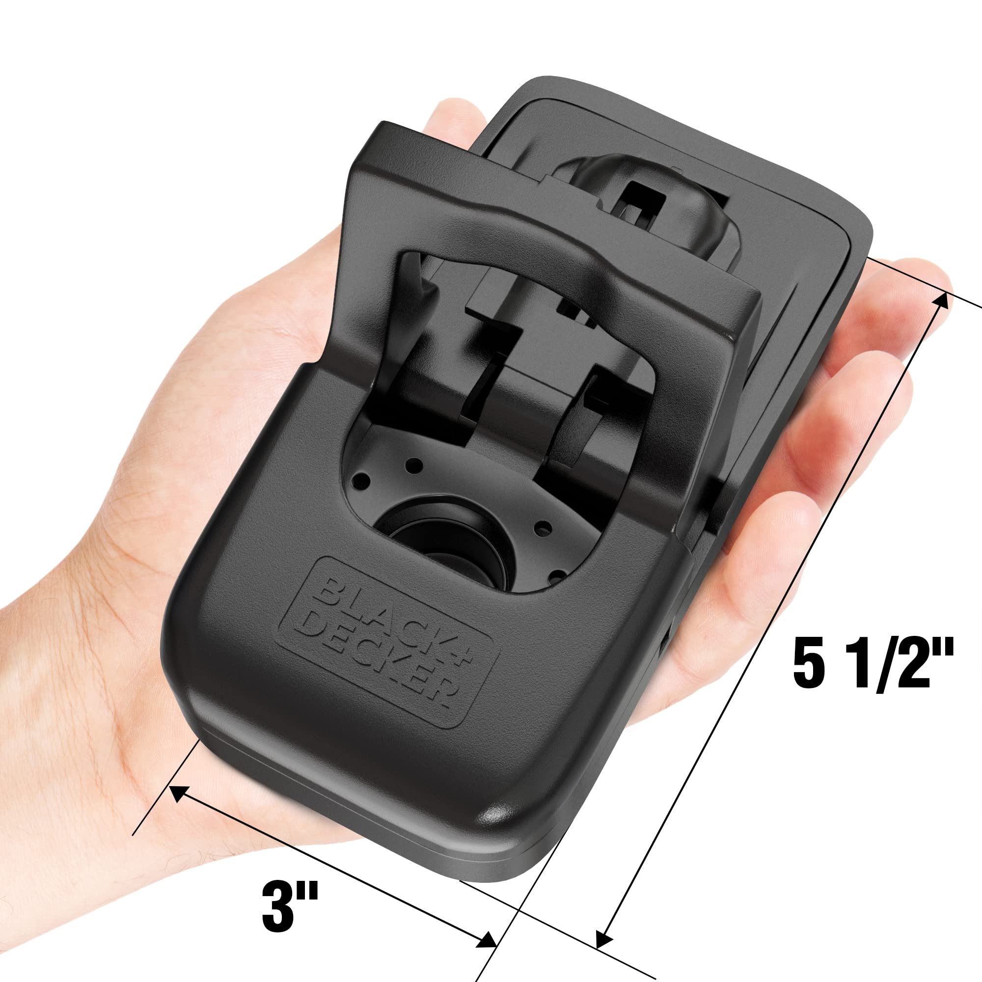 BLACK+DECKER Rat Traps Indoor & Rat Trap Outdoor- Mouse Traps Indoor for Home Instantly Kill Chipmunk & Squirrel Trap- Touch Free & Reusable Rodent Snap Trap, 4 Pack Pest Control