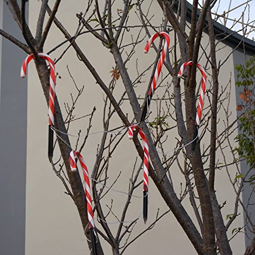 CHIHUOBANG Led Christmas Candy Cane Lights Set Solar Panel or Battery Powered Stake Light for Home Garden Passage Courtyard Decoration Outdoor Lawn Lamp led Christmas Candy Cane Light