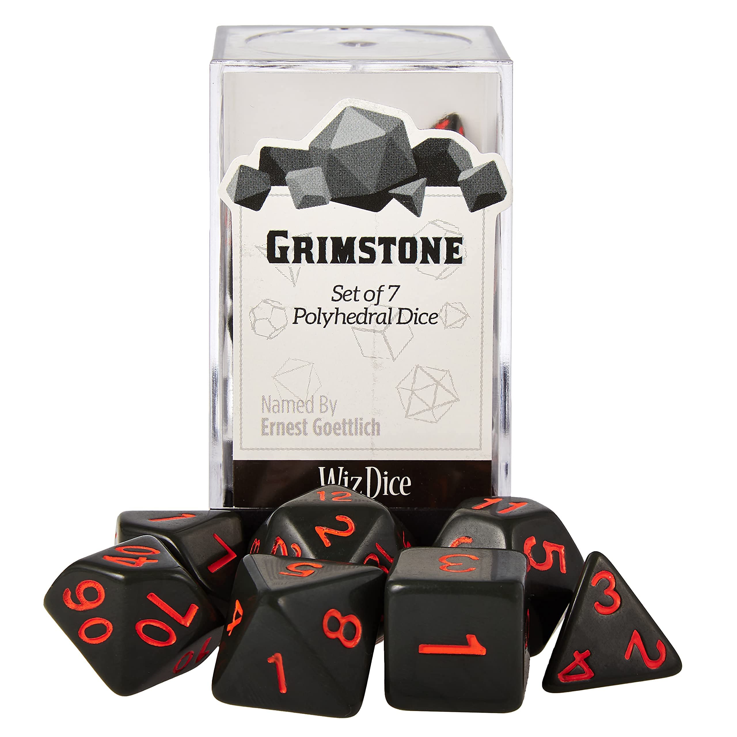 MBGBrybelly Series IV Set of 7 Tabletop RPG Dice - 7 Different Polyhedral Role Playing Dice per Set - TTRPG DND Dice - Mystic Match