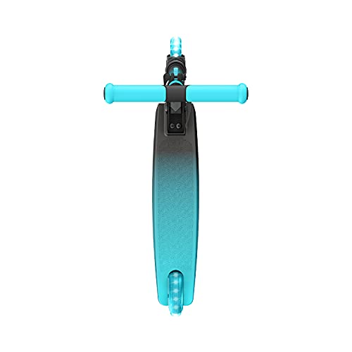 Jetson Scooters - Juno Kick Scooter (Blue) - Collapsible Portable Kids Push Scooter - Lightweight Folding Design with High Visibility RGB Light Up LEDs on Stem and Wheels