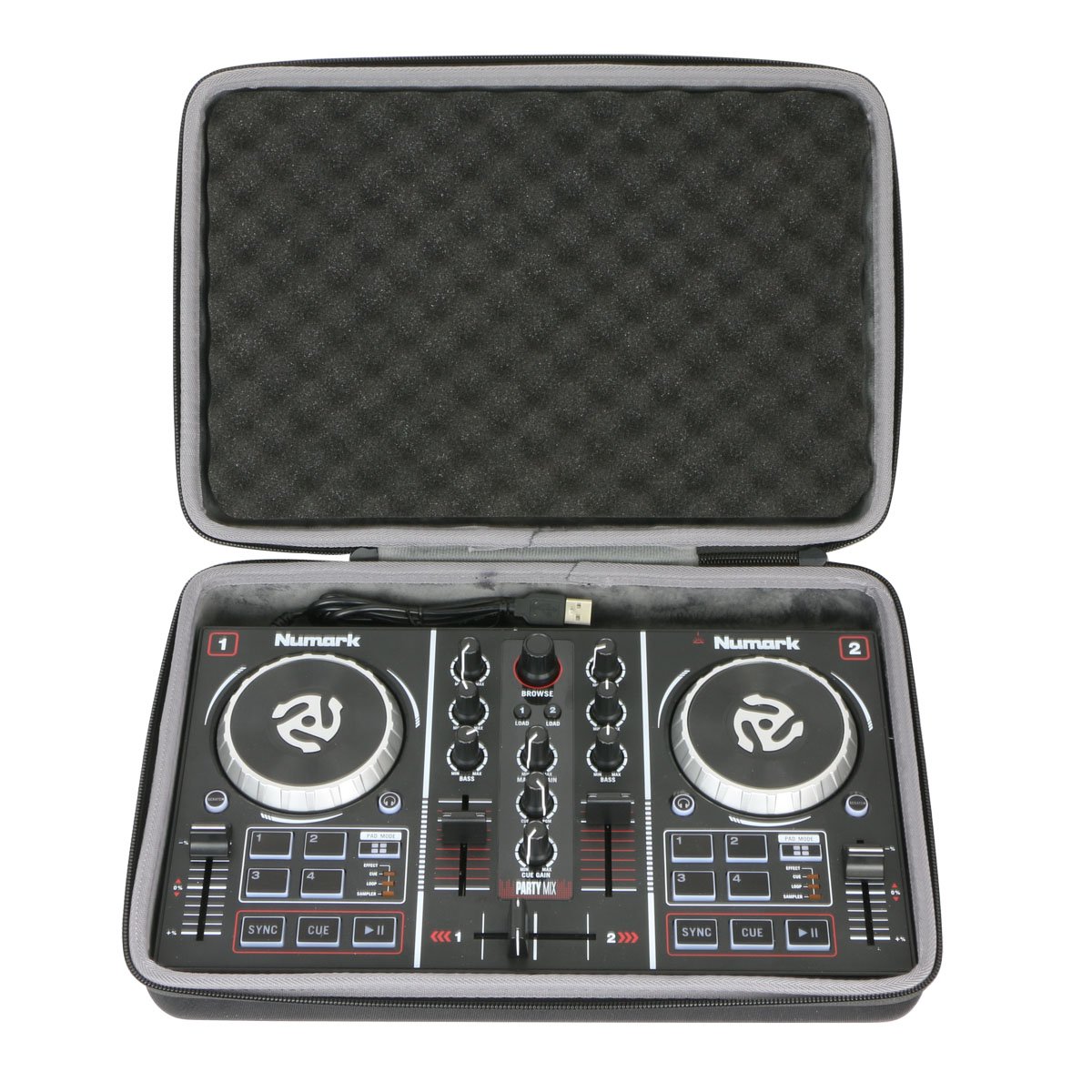 co2CREA Hard Case replacement for Numark Party Mix II DJ Controller