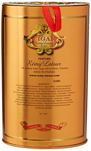 Remy Latour Cigar Black Oud Eau de Toilette Spray for Men, 3.3 Ounce