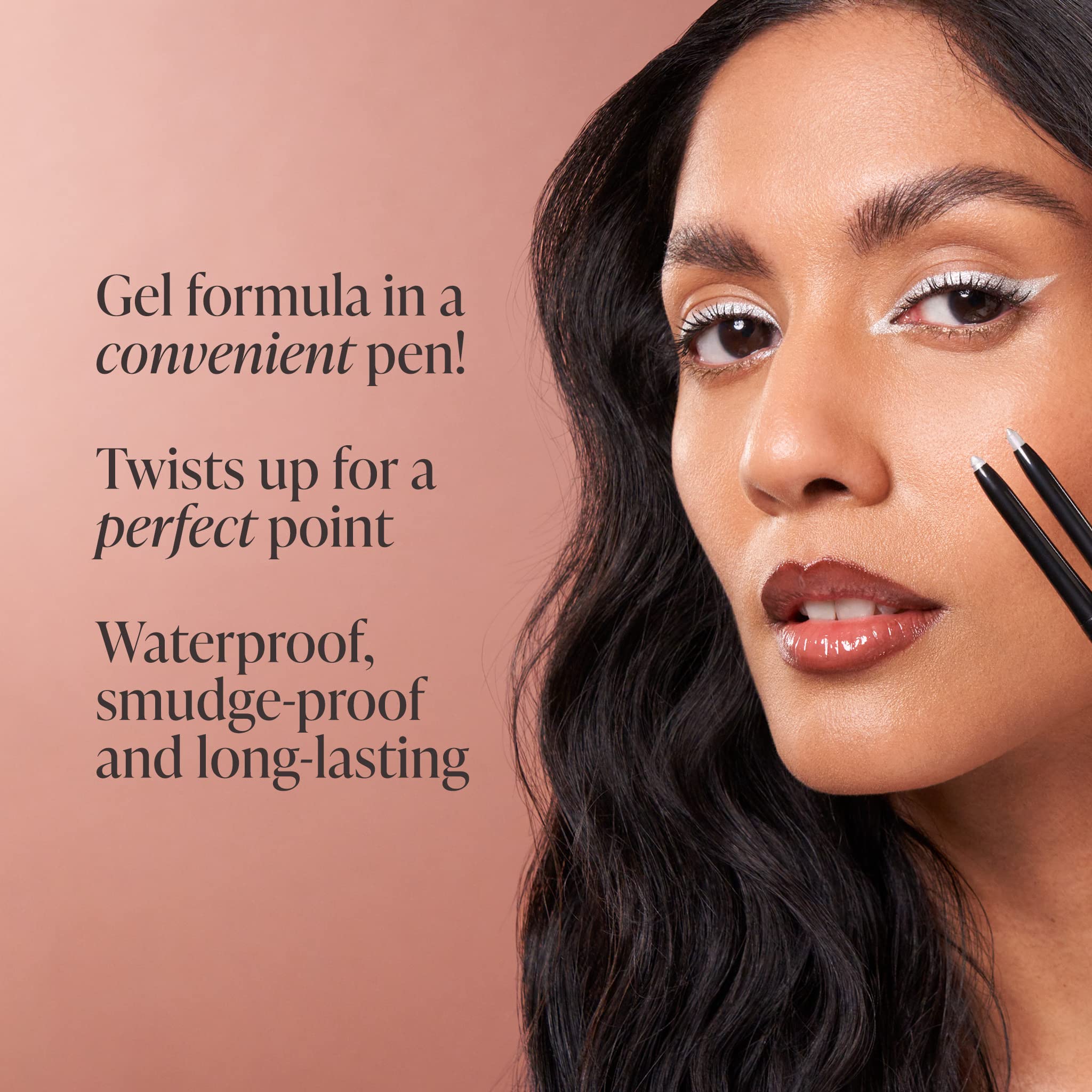 Mally Beauty Evercolor Gel Waterproof Eyeliner - Graphite - Creamy Long-Lasting Smudge-Proof Gel Formula - Retractable Eye Liner