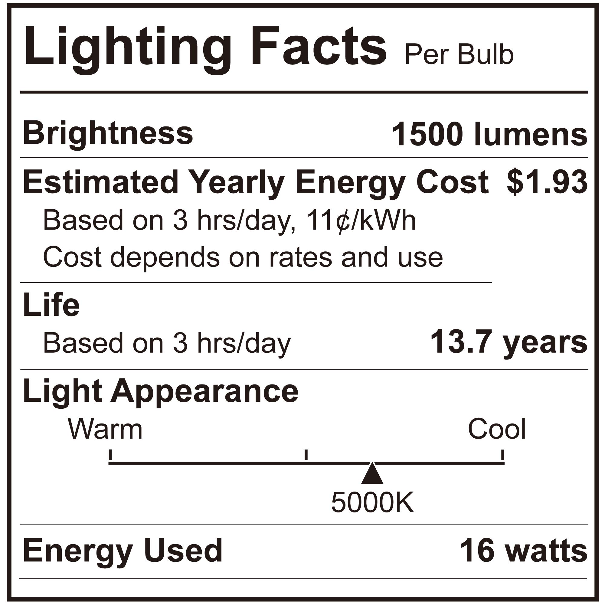 AmeriLuck 150W Equivalent PAR38 LED Outdoor Flood Light Bulb, 16W Dimmable (5000K Daylight, 2 Pack)