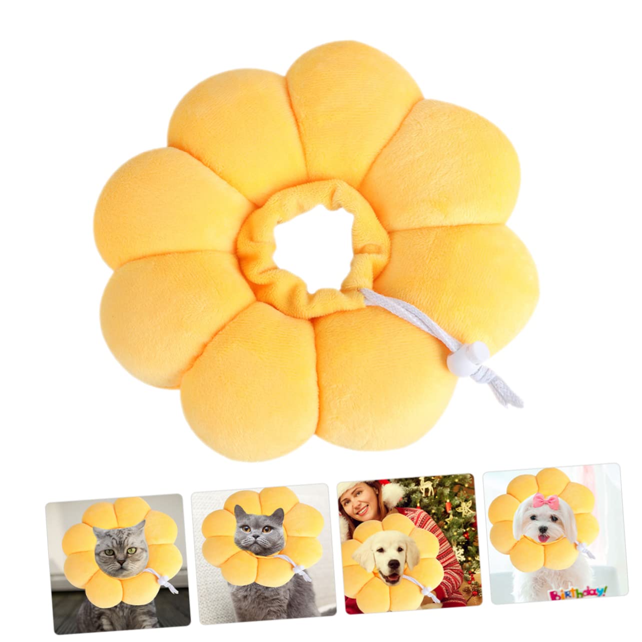 balacoo 3pcs Compound Cone Collar Breathable cat Collar Adjustable cat Collar pet Recovery Cone cat Recovery Collar cat cat Neck Collars Dog Cone Donut Decor Portable Cotton
