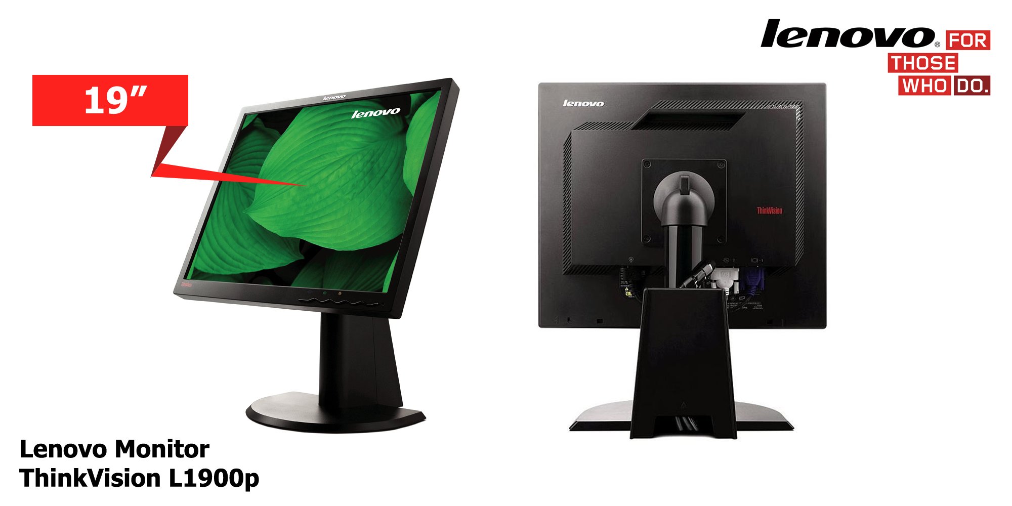 Lenovo ThinkVision L1900p 19-inch Flat Panel LCD Monitor Energy Star (4431-HE1)