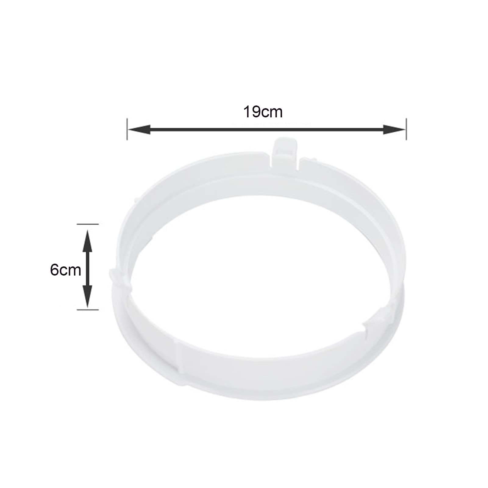LAPUTA Exhaust Hose Connector Portable Cost-Effective Low Wind Noise ABS RV Mobile Air Conditioner Duct Interface for KYR-35/KY-25 White