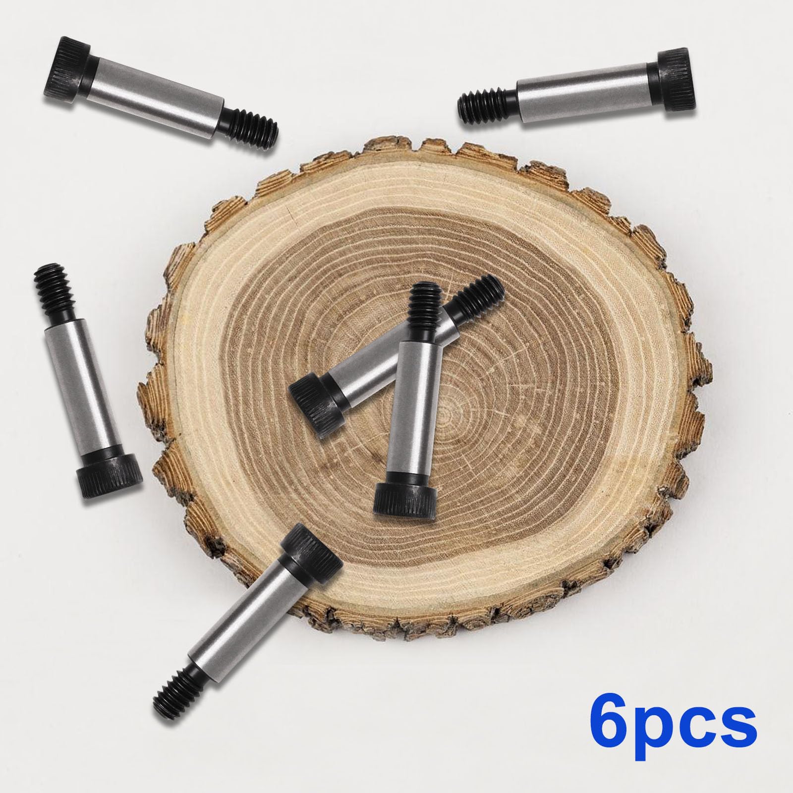 S SYDIEN 6Pcs Alloy Steel Shoulder Bolt 1/4" Shoulder Dia 1" Shoulder Length 10-24 UNC Thread