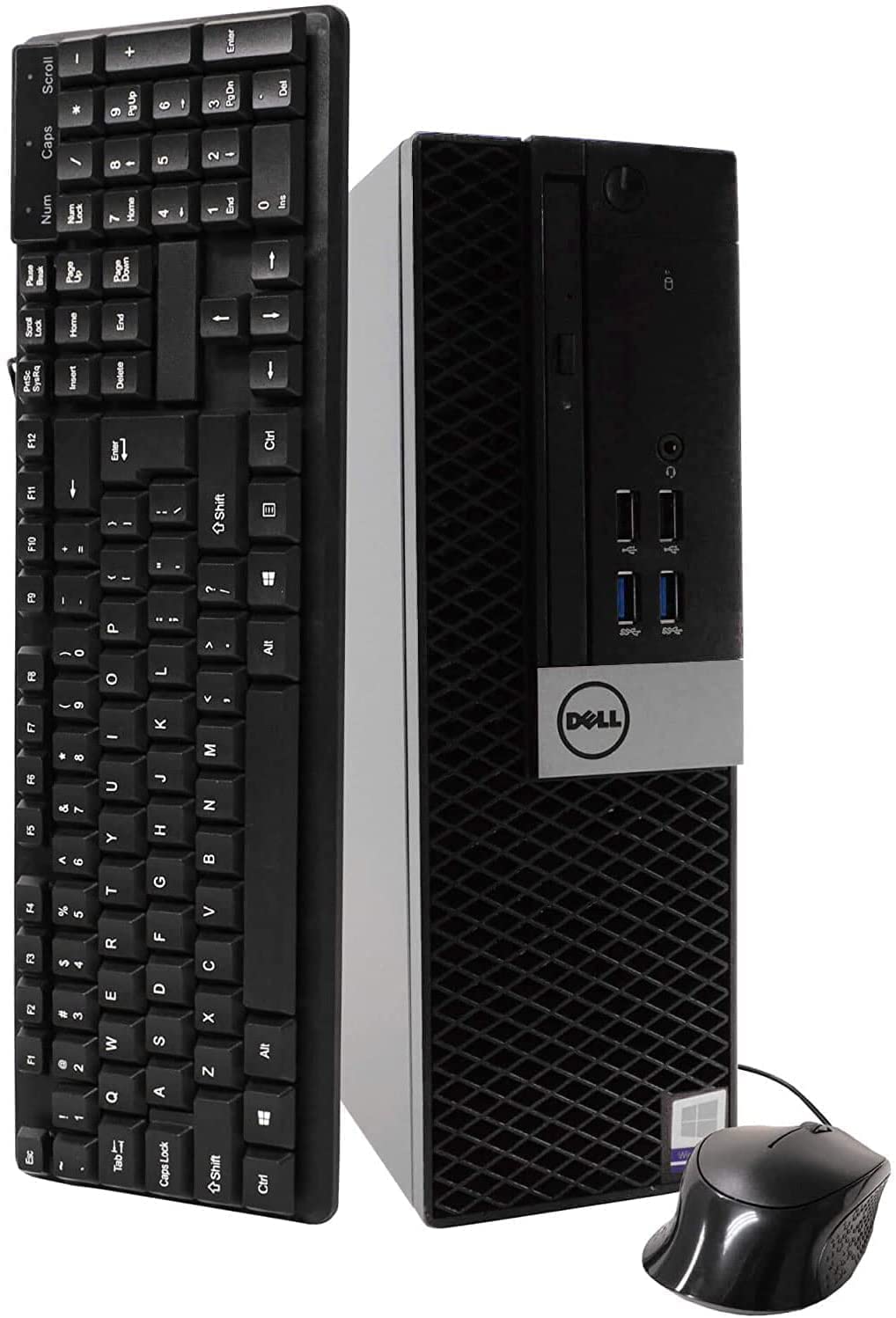 Dell Desktop Computer PC Small Form Factor Intel Core i5-6th Gen, 8 GB RAM, 512 GB SDD, Keyboard and Mouse, Wi-Fi Bluetooth, New 24 Monitor, 4 in 1 USB Hub, 16 GB Flash Drive Windows 10 Pro (Renewed)