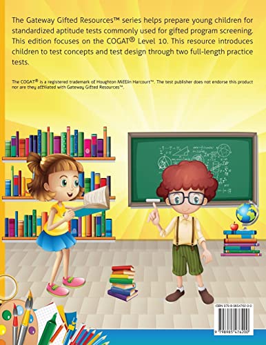 COGAT Test Prep Grade 4 Level 10: Gifted and Talented Test Preparation Book - Practice Test/Workbook for Children in Fourth Grade