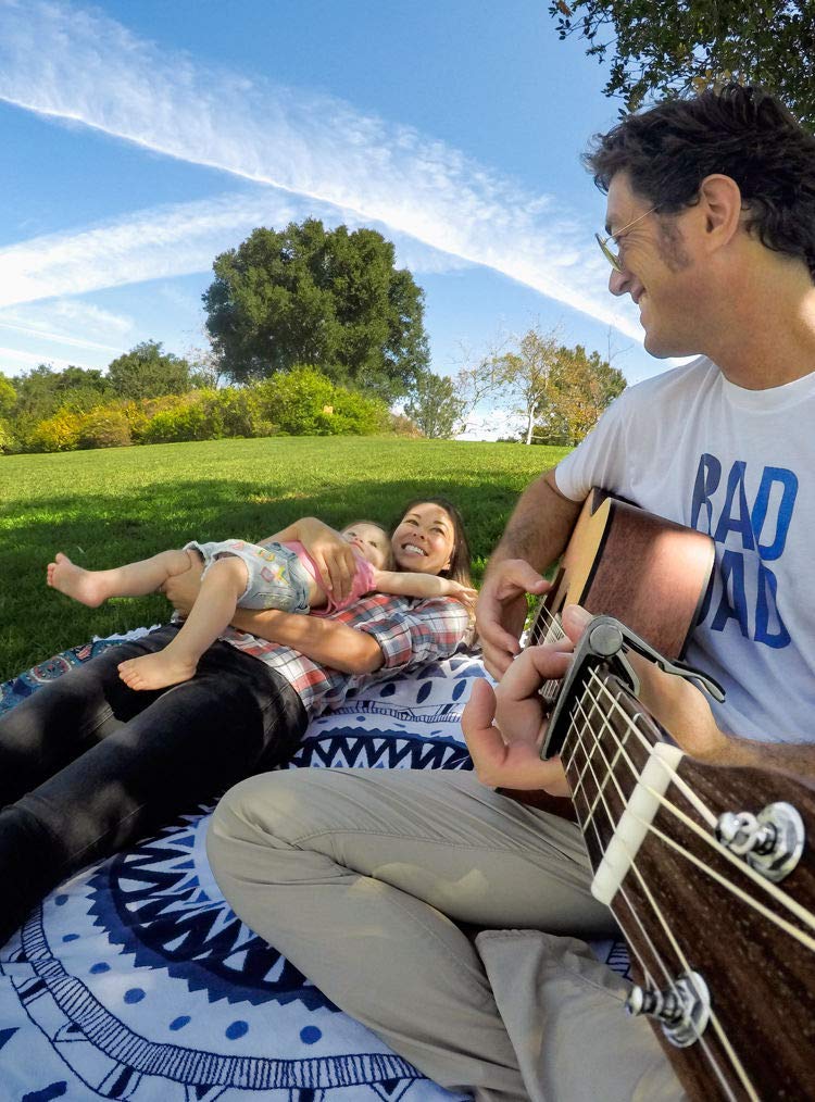 Combo Camera and Cell Phone Music Mount - Ukelele Guitar Headstock Mobile Phone Clamp Clip Mount for Smartphones and Gopro Action Cameras ~ Close Up Home Recording - Work for Any Microphone Stands