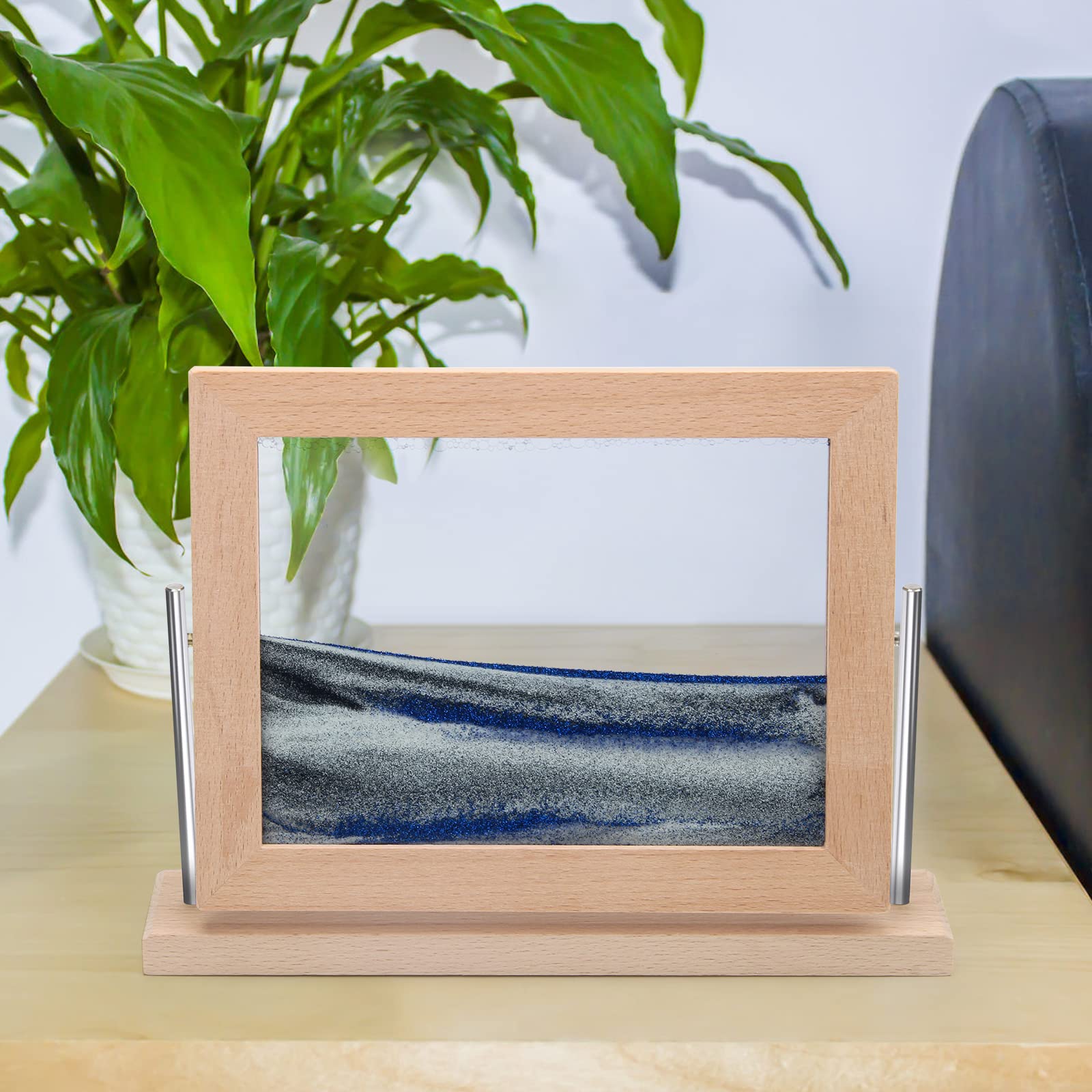 Coitak Moving Sand Art Picture, Dynamic Sand Picture, Desktop Moving Sand Art for Home Decor and Office
