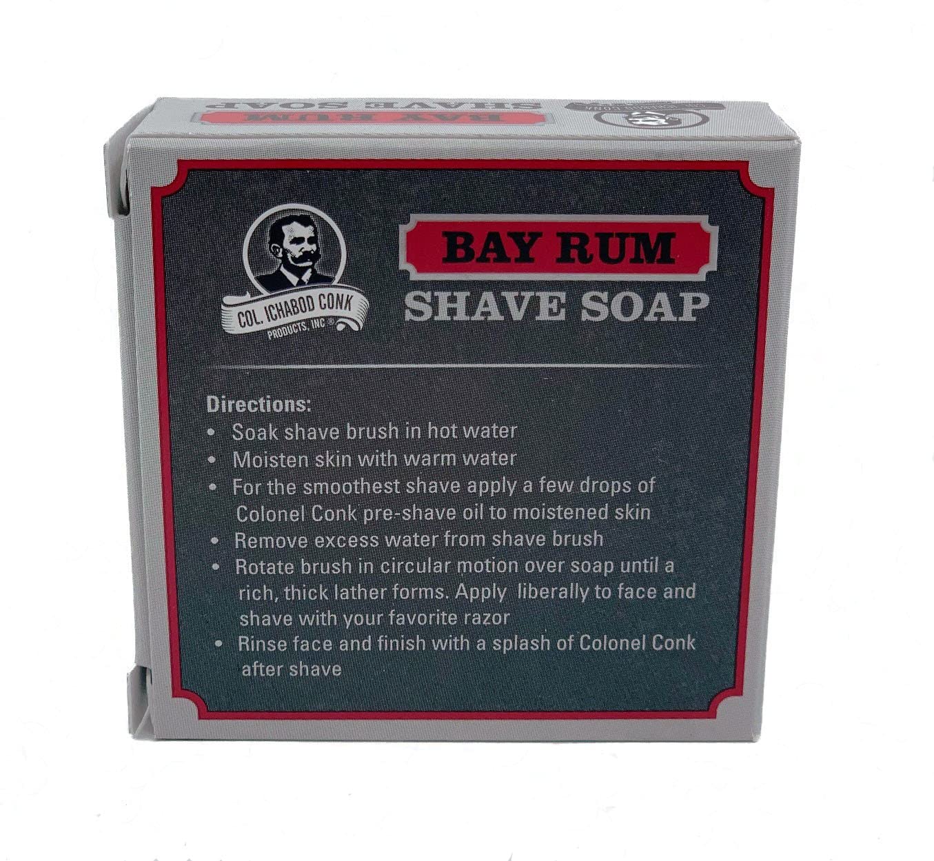 Col. Conk Bay Rum Glycerine Shave Soap