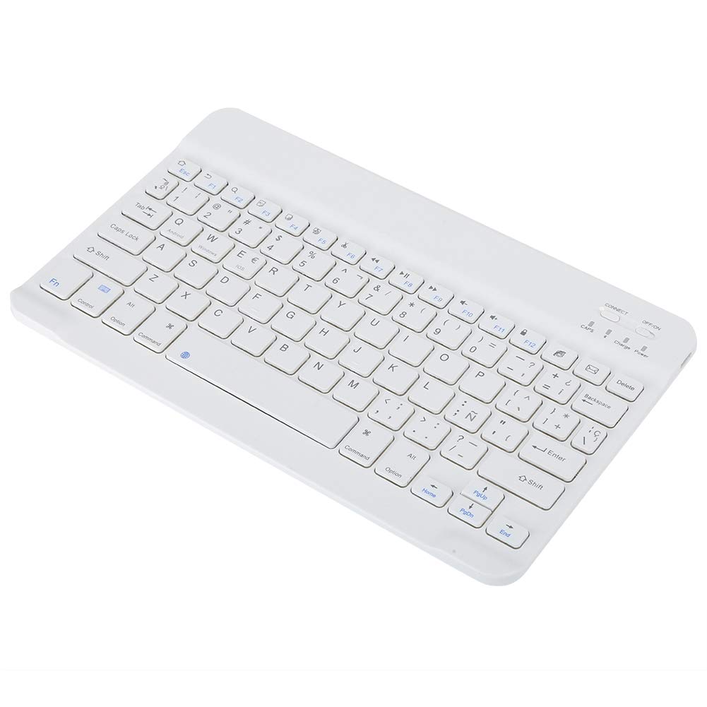 ciciglow Keyboard, 10 Inch Ultra‑Thin Bluetooth Intelligent Keyboard for Computer, Desktop Compatible with Android/OS X/Windows.(Spanish)