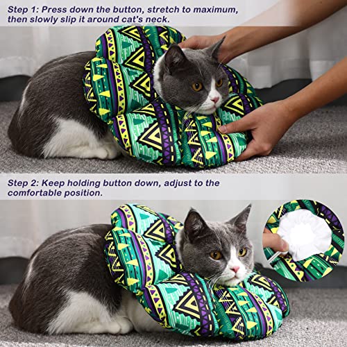 Cat Collar Cone: Comfy Recovery Alternative Cone for Kitten Puppy Small Dog to Stop Licking Waterproof Cute Protective Neck Cone After Surgery Neutering