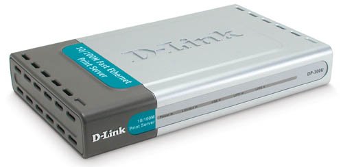 D-Link DP-300U 10/100TX 1-USB Port 2-Parallel Port Print Server