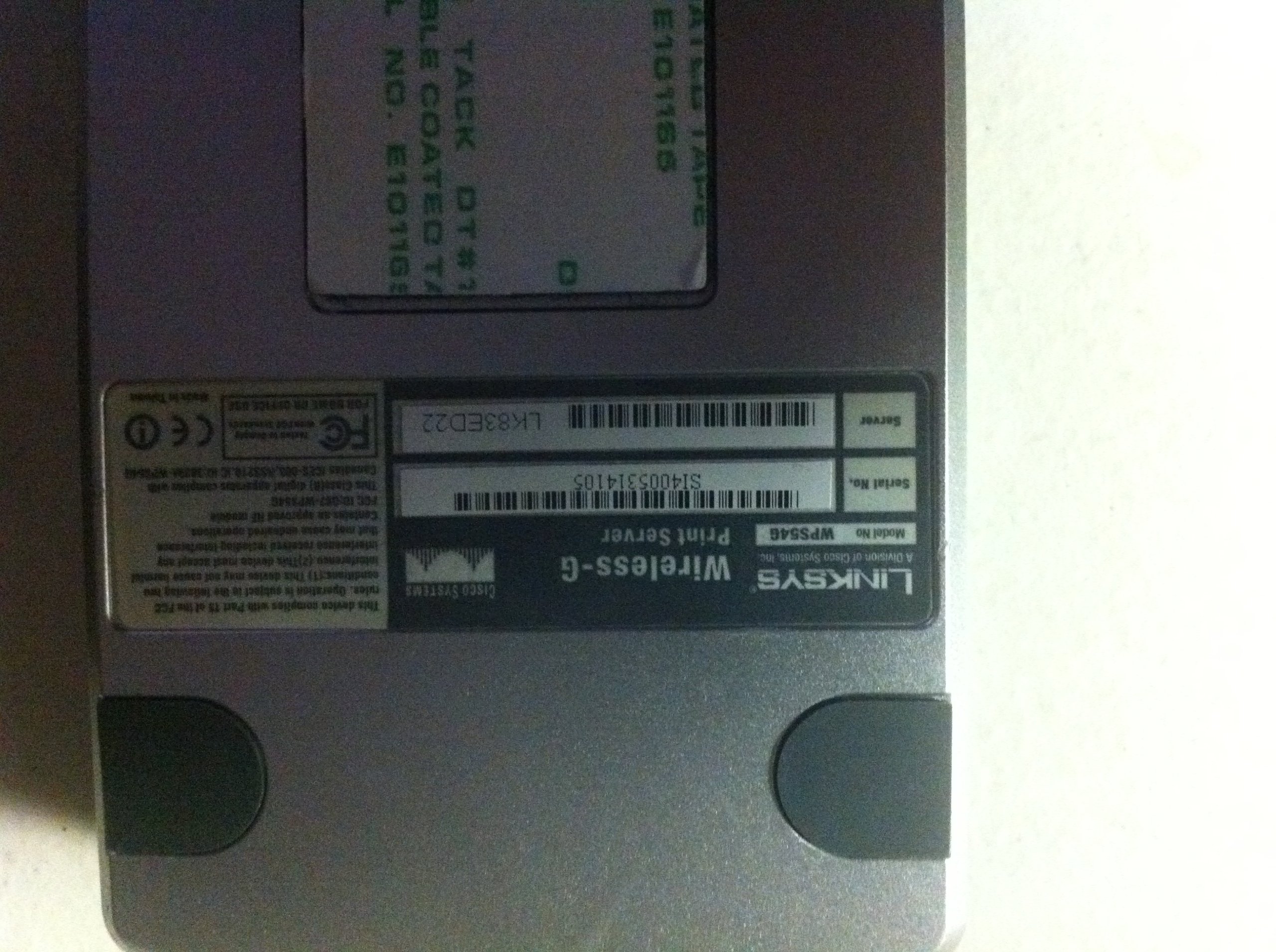 Cisco-Linksys WPS54G Wireless-G 802.11g Print Server