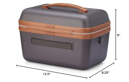 DELSEY PARIS Chatelet 2.0 Makeup and Cosmetic Beauty Travel Case, Chocolate Brown