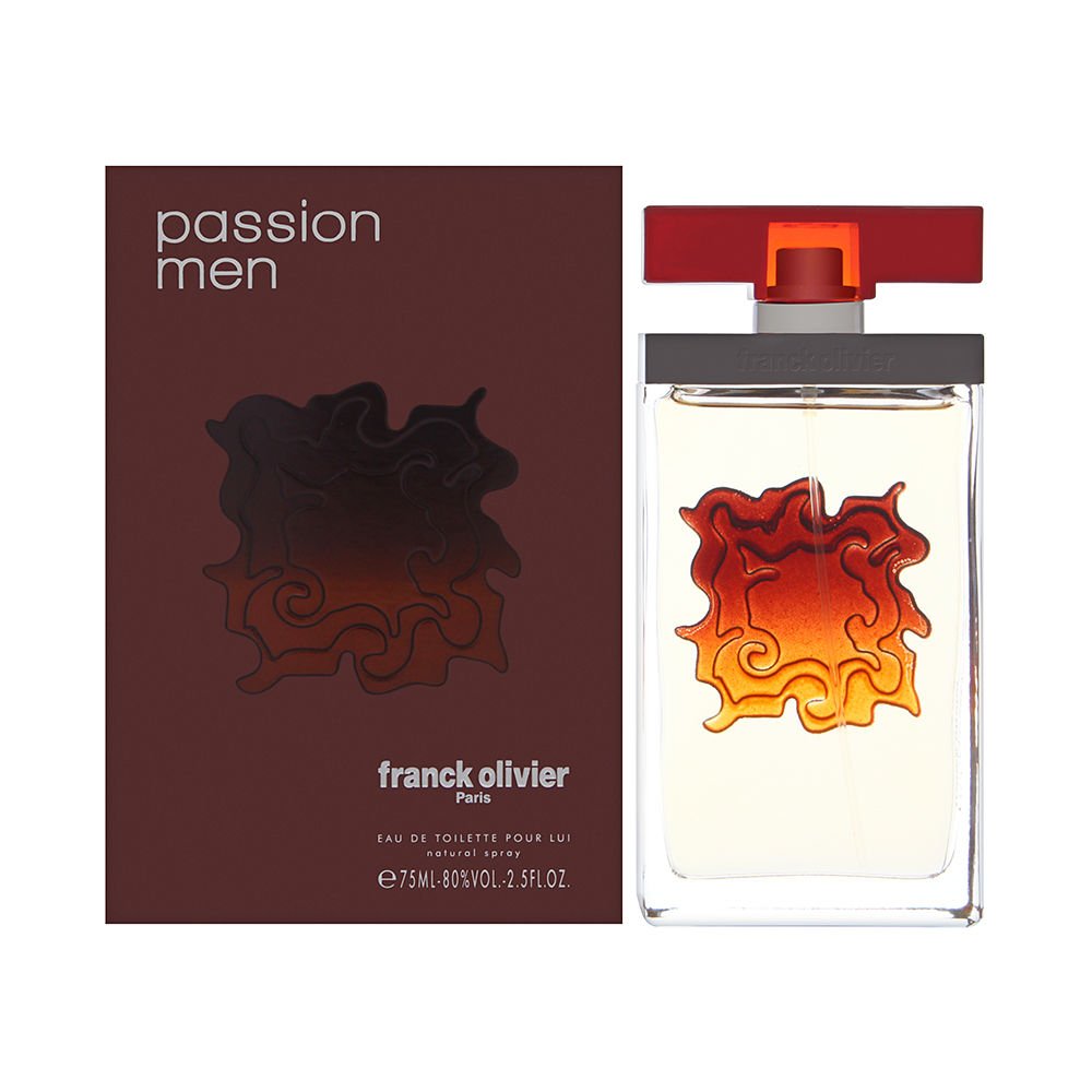 Franck Olivier Passion Eau de Toilette Spray for Men, 2.5 Ounce