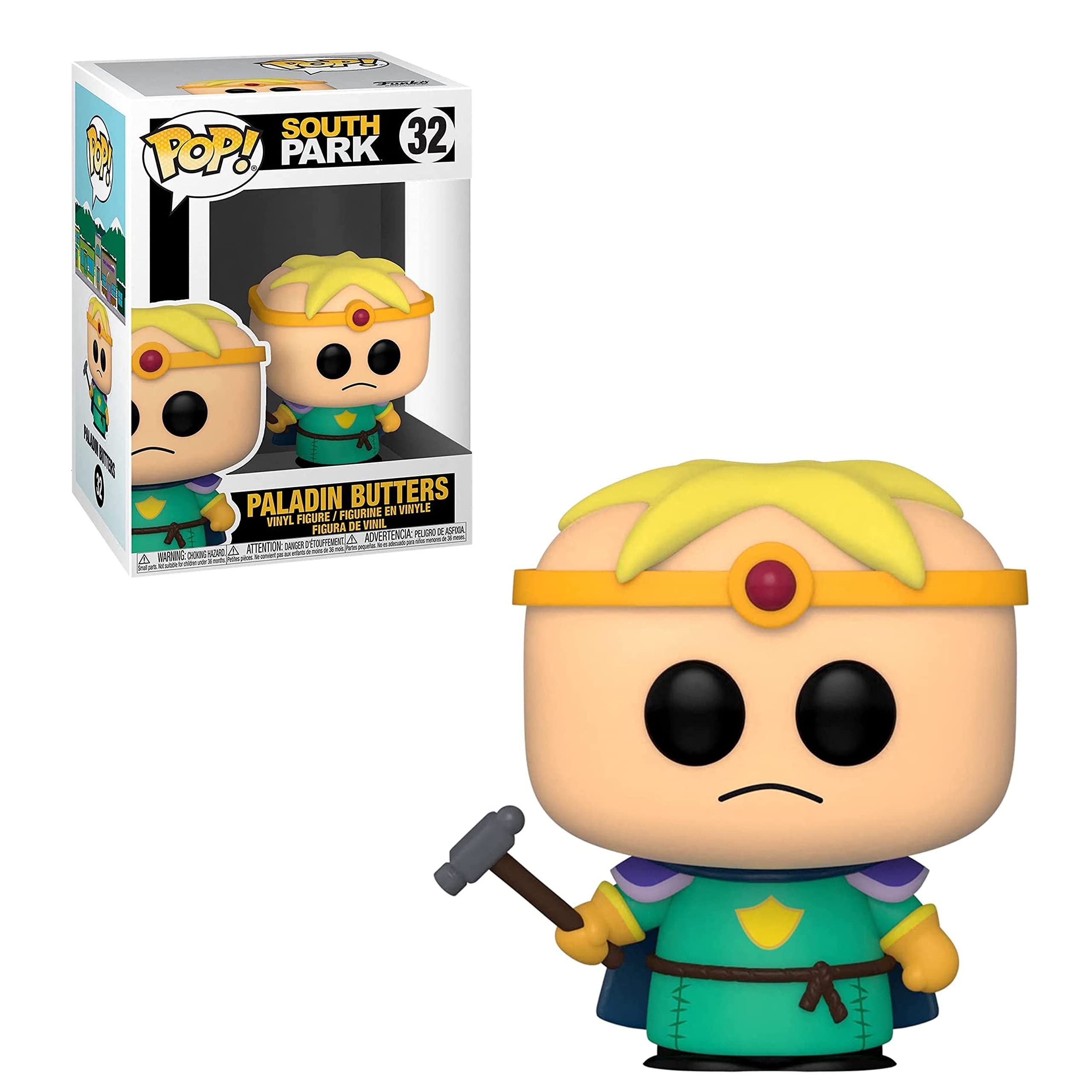 Funko POP South Park: Stick of Truth - Paladin Butters Pop! Vinyl Figure (Bundled with Compatible Pop Box Protector Case), Multicolored, 3.75 inches