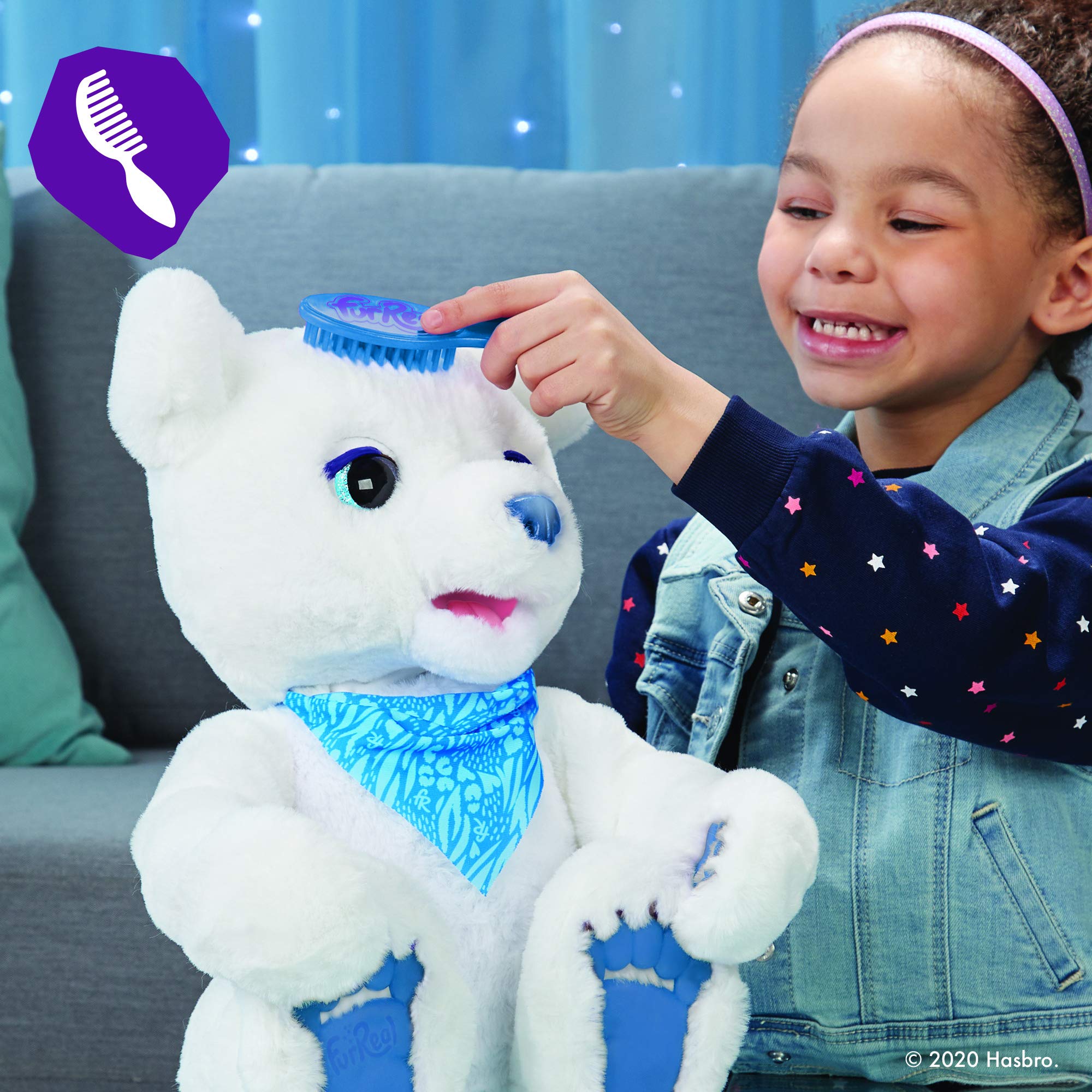 FurReal Polar Bear Cub Interactive Plush Toy, Ages 4 and Up (Amazon Exclusive)