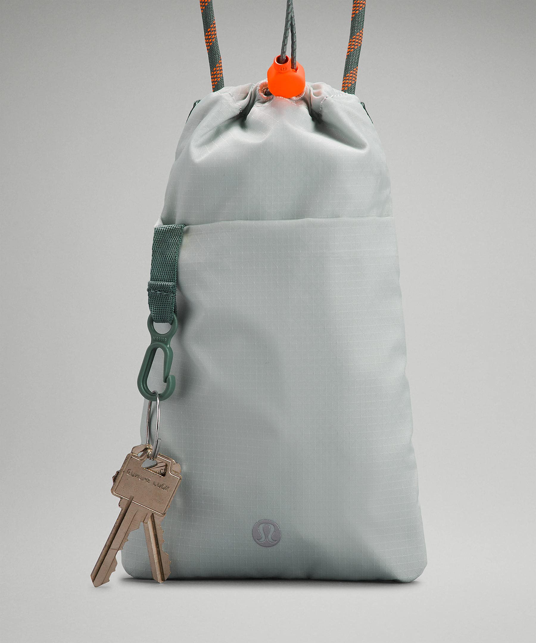 Lululemon Play Forward Crossbody Pouch (Ocean Air/Tidewater Teal/Highlight Orange)