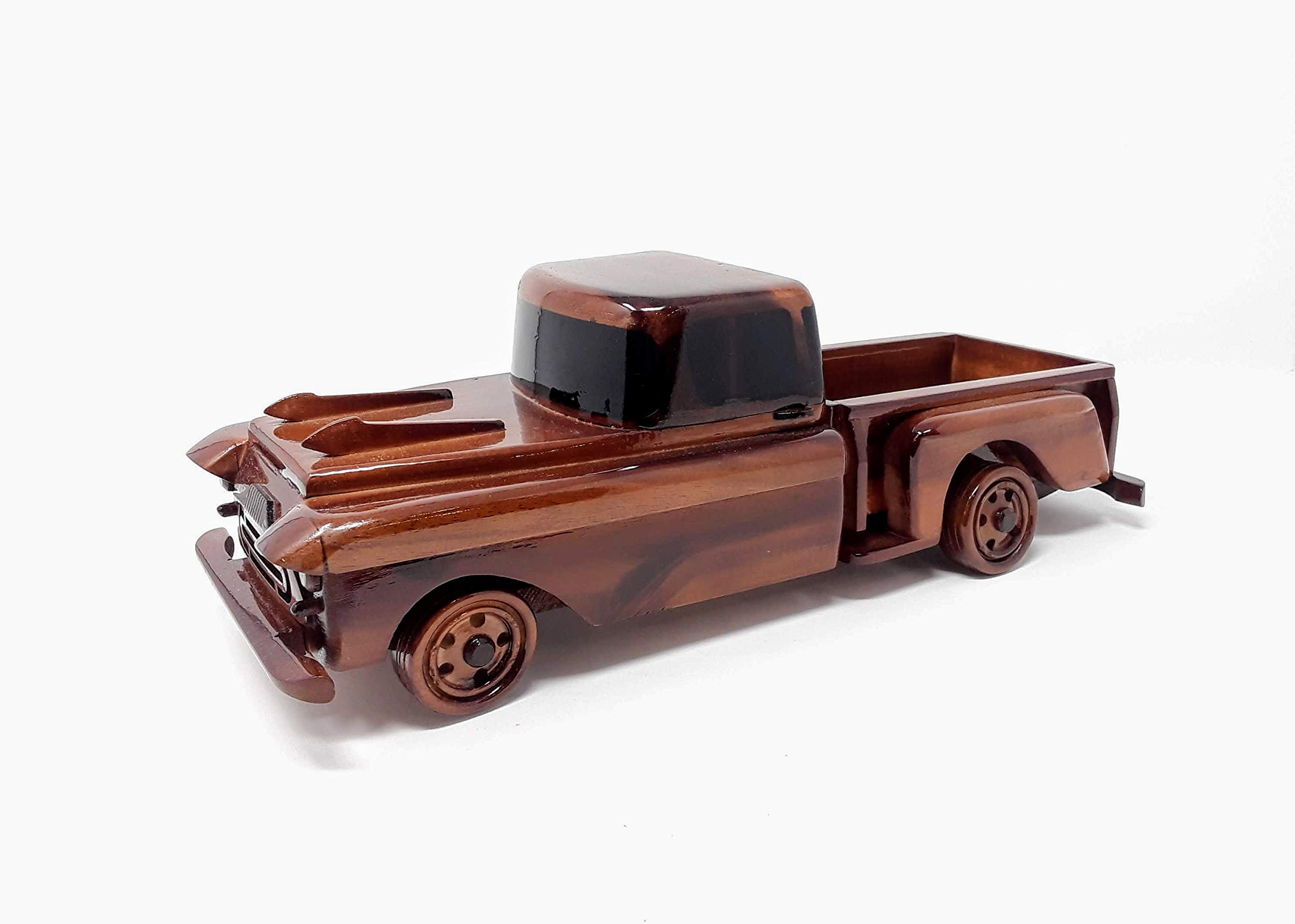Classic Chevy Stepside Pick-Up Truck Mahogany Wood Model