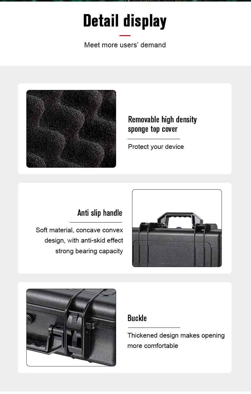 FVW DJI Avata Carrying Case, Portable Waterproof Travel Bag Hard Case for DJI Avata Drone and Remote Controller (Drone and Accessories are NOT Included)