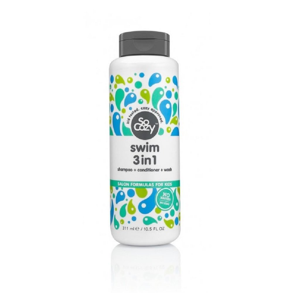 SoCozy Splash Swim 3 in 1 Shampoo + Conditioner + Wash, 10.5 Ounce ( Pack May Vary )