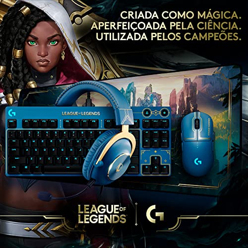 Logitech G840 XL Cloth Gaming Mouse Pad - 0.12 in Thin, Stable Rubber Base, Performance-Tuned Surface, Official League of Legends Edition