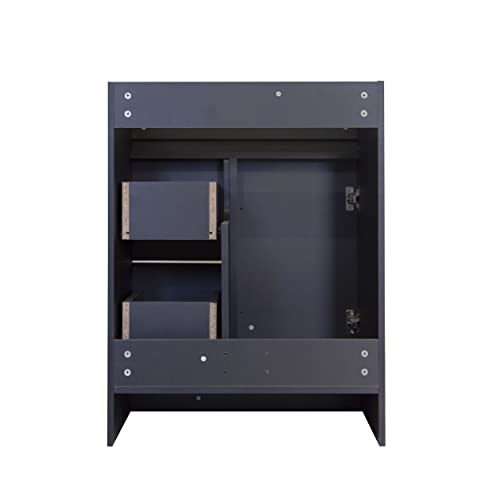 Design House Wyndham 24 Inch Bathroom Vanity, Freestanding Bathroom Sink Cabinet - Solid Wood Bathroom Vanity Cabinet, Dark Espresso
