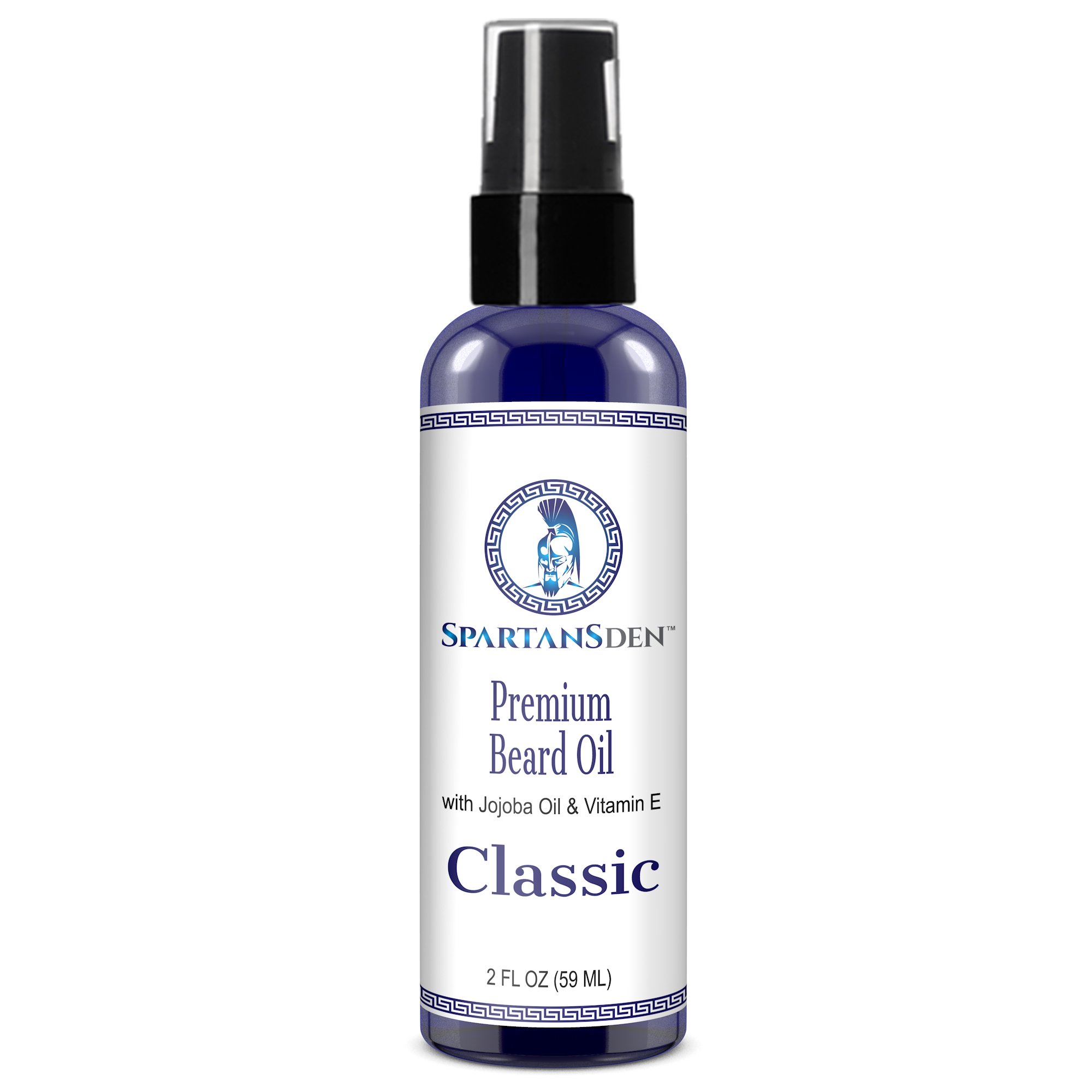 Spartans Den Premium Beard Oil | Vitamin E & Jojoba Oil Enriched | 2oz Classic Scent