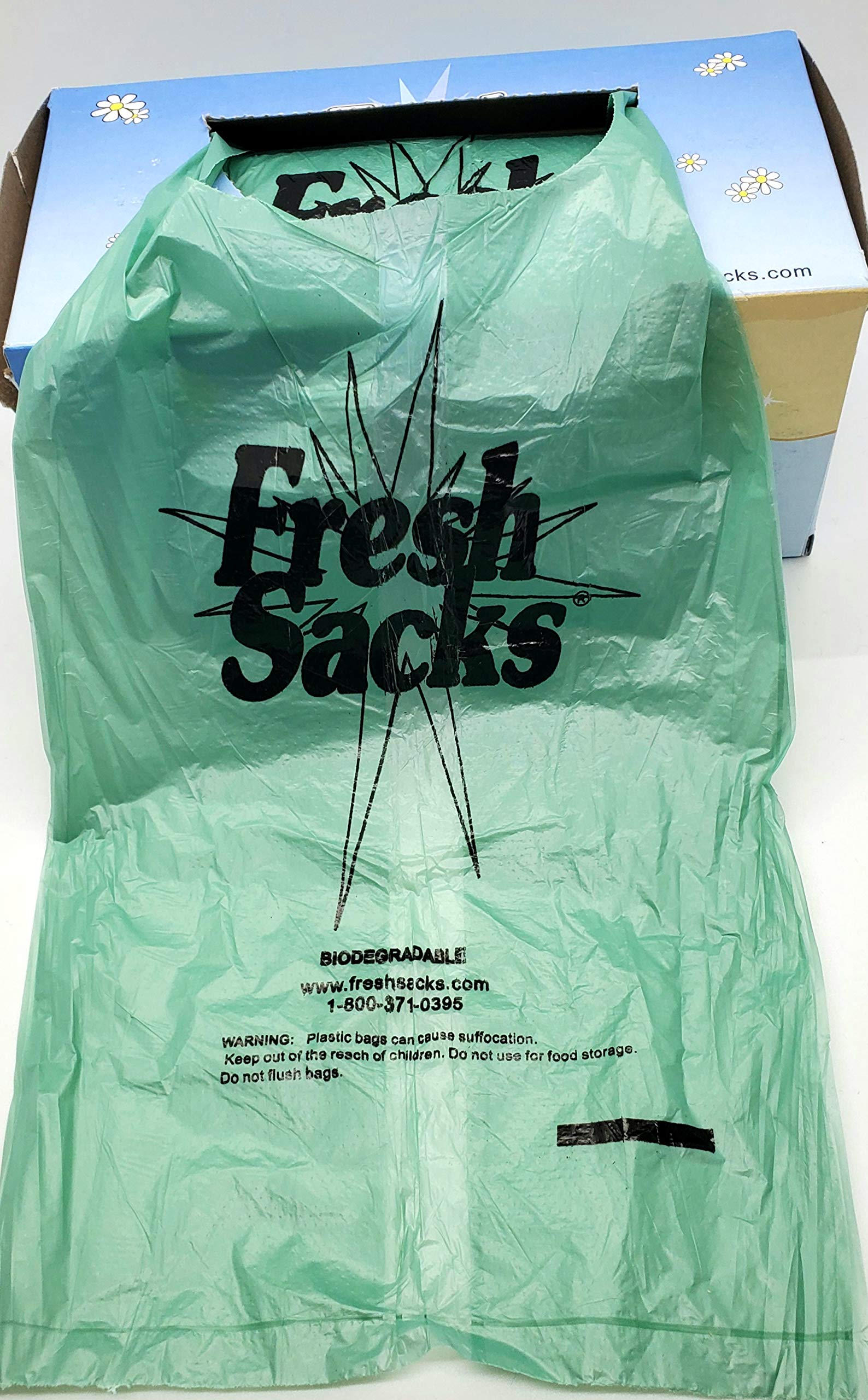 Fresh Sacks Biodegradable Diaper Disposal Bags, Roll of 250