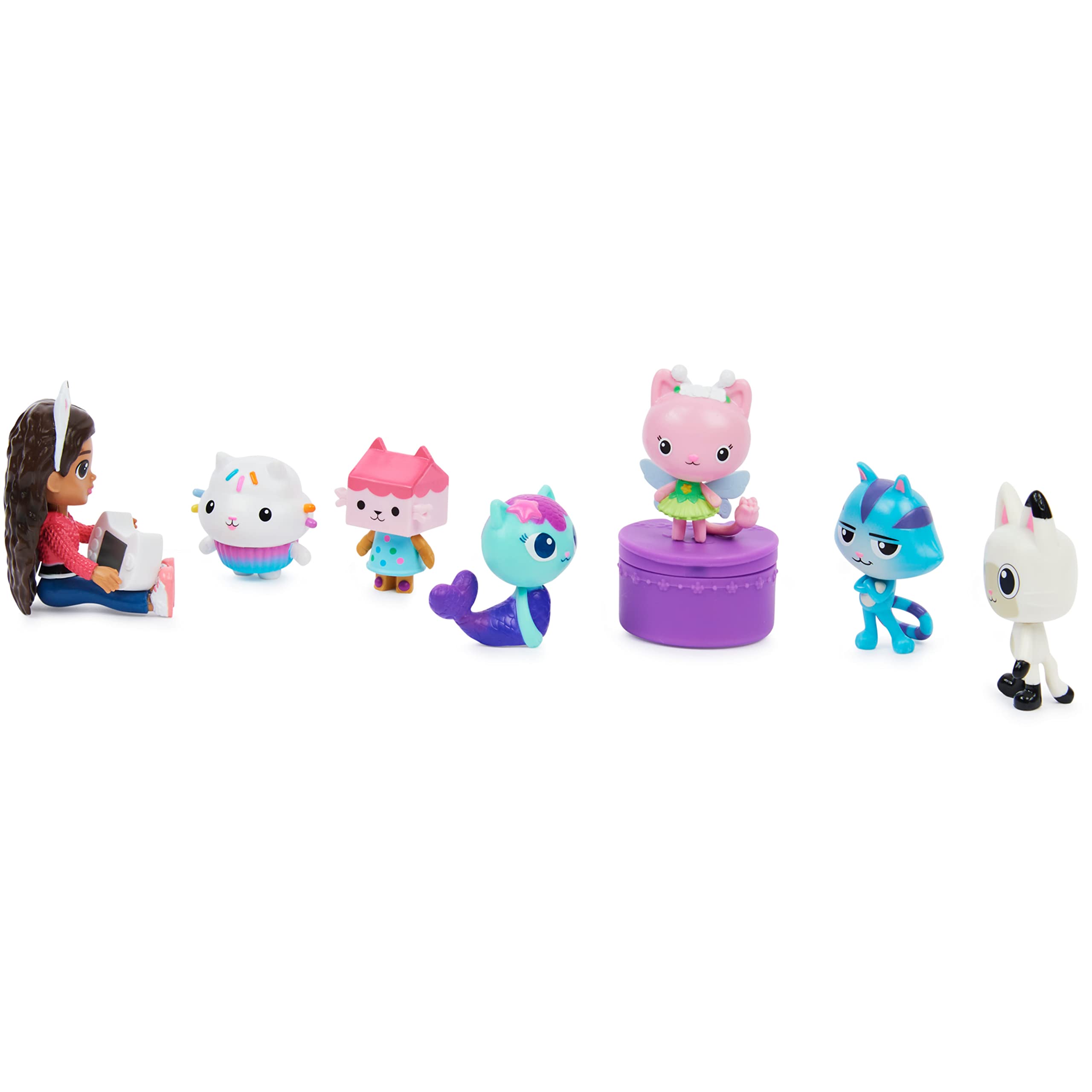 Gabby's Dollhouse, Deluxe Figure Gift Set with 7 Toy Figures and Surprise Accessory, Kids Toys for Ages 3 and up